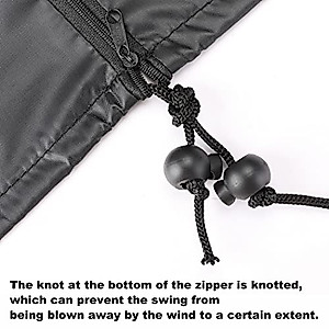 Patio Swing Cover, Waterproof 3 Triple Seater Hammock Cover for Garden Glider Chair Patio Furniture, All Weather Protection Outdoor Furniture Protector, 87 x 49 x 67 inches