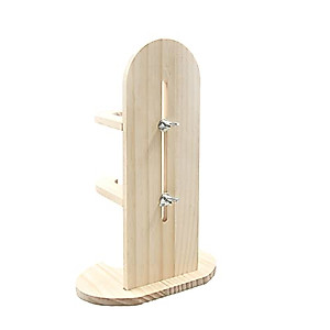 Hamster Water Bottle with Stand Adjustable Height Free-Standing Small Animals Water Bottle Holder Hanging Water Feeding Bottles Auto Dispenser for Dwarf Hamsters Guinea Pigs Rats Mice Gerbils