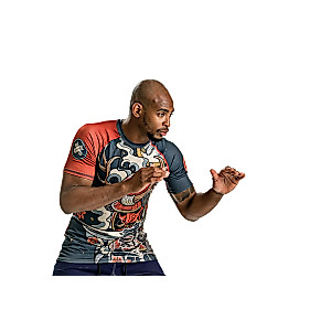 Ronin Brand Oni Bushi Rash Guard (Med) Red