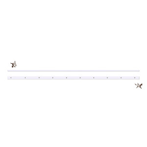 Hatsbi UHMW Crosscut Sled For Table Saw Sled Miter Bars 3/4" X 3/8" X 36" -Predrilled holes and 20 screws included For Jigs Fixtures or Miter Slots (size 3/4"x3/8") 2 UHMW Bars