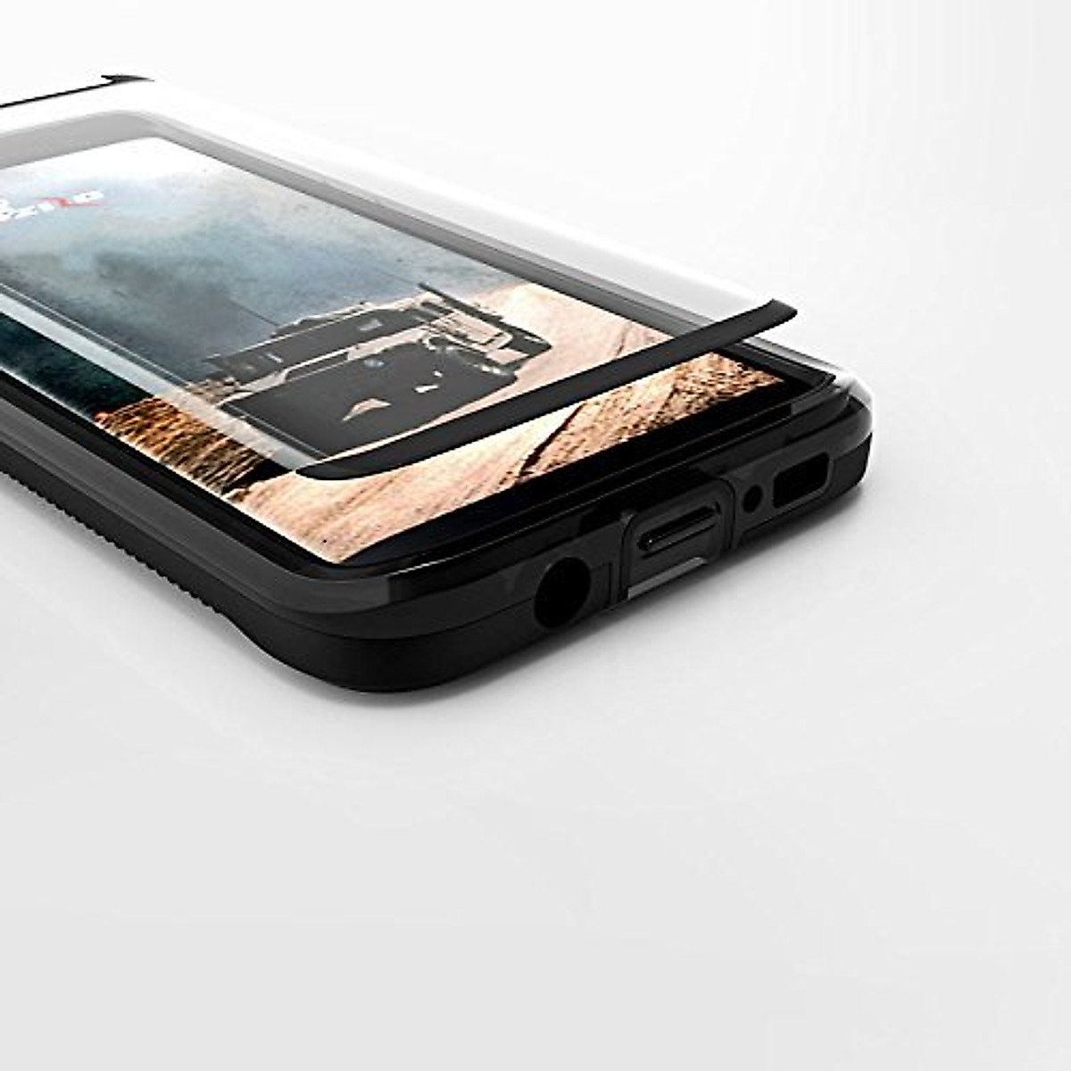 Zizo ION Series for Samsung Galaxy S8 Plus Case Military Grade Drop Tested with Tempered Glass Screen Protector Black Smoke