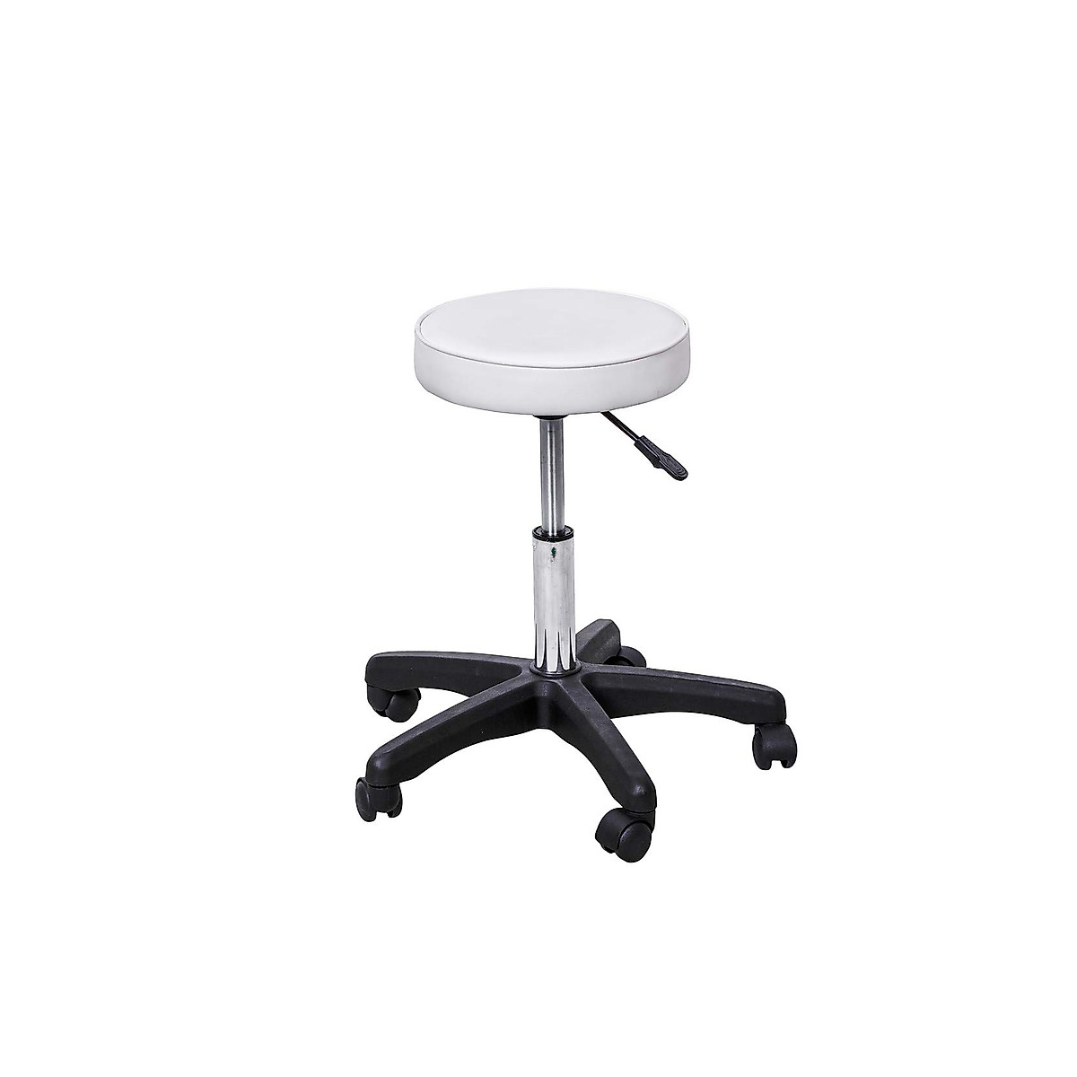 Salon Style White Leather Cover Beauty Professional Facial Tabel Bed Chair Massaging Tables for Barber Face Beauty Updated Facial Beds and Tattoo Chairs with Stool