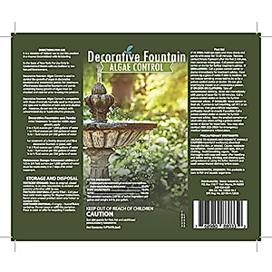 Fountain Algaecide and Clarifier - 16oz - Kills and Inhibits All Types of Algae Growth, Formulated for Small Ponds and Water Features, Treats up to 16,000 Gallons