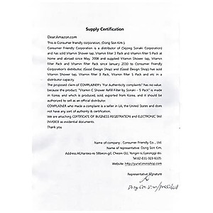 Sonaki Vitamin C Shower Refill Filter Cartridge - FITS Sonaki Showerheads, 50V, 100V, and 300 Inline Models - (5 Pack) - Remove up to 99.9% of Chlorine and Chloramines