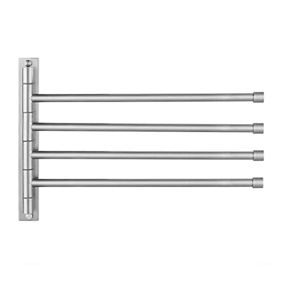 KES Bathroom Towel Bar 13.8 Inch Swing Arm Wall Mount Swing Out 4-Arm Towel Holder, SUS304 Stainless Steel Brushed Finish, A2102S4-2