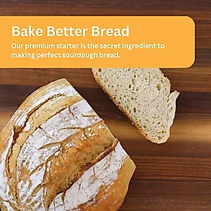 Better Bread Premium Heirloom Sourdough Starter Culture So Blessed Heirloom Style Freeze Dried Starter Culture for Baking Sourdough Bread | Perfect for Pancakes, Biscuits, Pretzels, & More | Non-GMO Prebiotic Artisan Bread | Made with Organic Ingredients