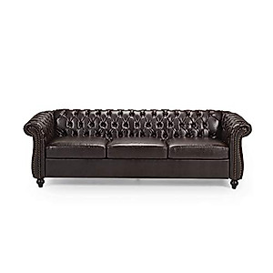 Christopher Knight Home Norma Sofas, Brown, Dark Brown
