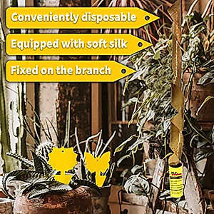 Wizpesty Fruit Fly Traps for Indoors,20pcs Yellow Sticky Fly Traps,Gnat Traps,Bugs Catcher for House Indoor and Outdoor, Bonus 4 Fly Paper Tubes