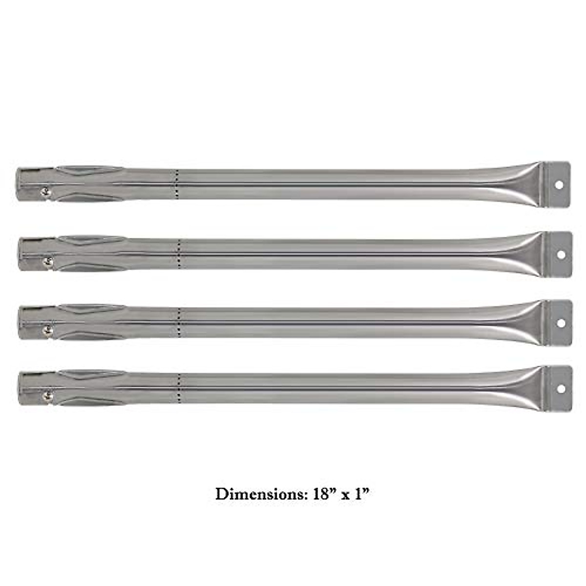 Hisencn Repair kit Grill Parts for Perfect Flame GSC3318, GSC3318N Gas Grill, Replacement Stainless Steel Straight Burner Tube Flavorizer Bar, Porcelain Steel Heat Plate Tent Shield