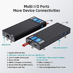 MeLE PCG02 Pro Fanless Mini PC Stick N5105 8GB/256GB Windows 11 Pro WiFi6 USB PD3.0 Micro Computer Stick Dual HDMI 4K Gigabit Ethernet BT5.2 Small PC on Business Office Industrial IOT Media Home