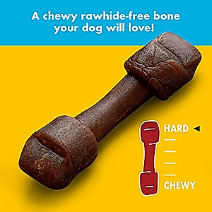 Chewsday 5-Inch Long-Lasting Dog Chew Bones, Made in The USA, All Natural Rawhide-Free Highly-Digestible Treats, Chicken Delight - 14 Count