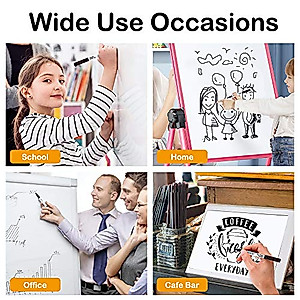 Shuttle Art Dry Erase Markers, 25 Pack Black Magnetic Whiteboard Markers with Erase, Fine Point Dry Erase Markers Perfect for Writing on Dry-Erase Whiteboards Mirrors Glasses for School Office Home