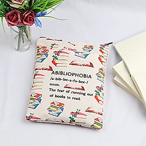 Book Nerd Book Sleeve Reading Book Protector Book Lover Gift Abibliophobia Book Cover Bookworm Gift Book Club Gift