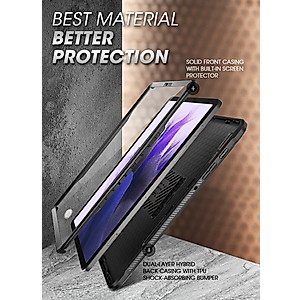 SUPCASE Unicorn Beetle Pro Series Rugged Full Body Case for Samsung Galaxy Tab S7 FE 12.4 inch (2021) with Built-in Screen Protector and Pen Holder S (Black)