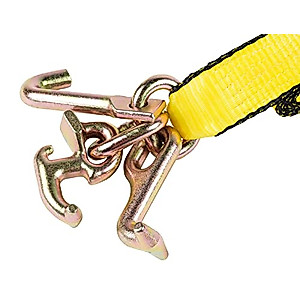 Mytee Products (4 Pack) 2" x 8' Recovery Winch Strap w/RTJ Cluster Hook Towing Truck Wrecker Tie Down