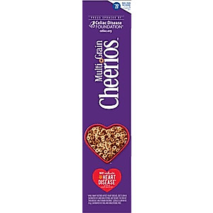 Multi Grain Cheerios Heart Healthy Cereal, 18 OZ Family Size Cereal Box