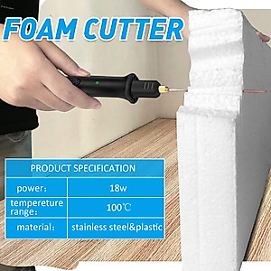 8 In 1 Foam Cutter Electric Cutting Machine Pen Tools Kit 100-240V /18W Hot Wire Foam Cutter Kit Styrofoam Cutting Pen For Polyethylene Eva Foam Carving Crafts