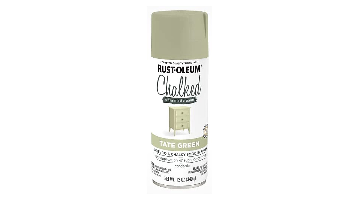 Rust-Oleum Chalked Ultra Matte Spray Paint Tate Green - Quick & Durable ...