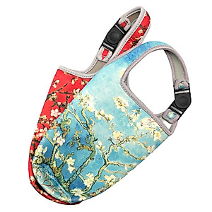 ZHU IN SY 2 Pack Tumbler Carrier Holder Pouch for All 30oz Stainless Steel Travel Insulated Coffee Mug, Neoprene Sleeve with Carrying Handle, Portable, Protective, Reusable (C)