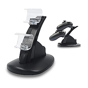 USB Fast Charging for PS4 Controller Charging Dock Stand Stations with Dual Micro USB Fast Charging & LED Indicator
