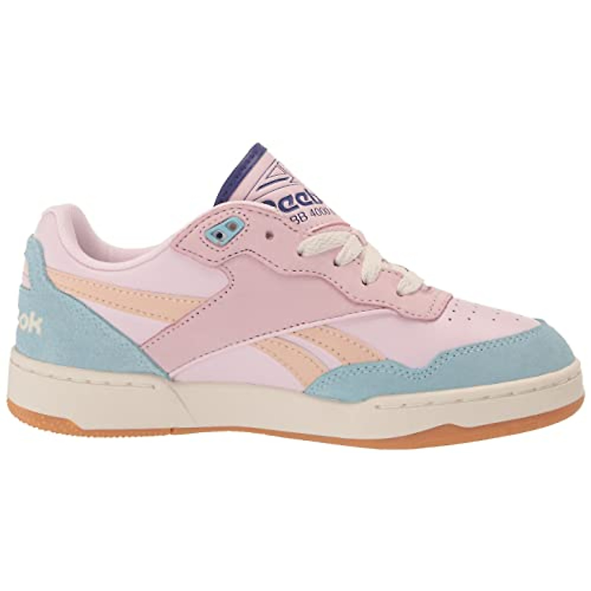 Reebok Women's BB 4000 II Basketball Shoe, Pixel Pink/Vintage Chalk/Blue Pearl, 6 Women