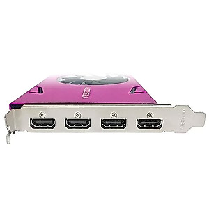 Yeston GT730 4GB 4HDMI Gaming Graphics Cards ,128 bit DDR3 993/1600MHz 4-Screen Graphics Card Support Split Screen 10bit Color Depth HDR with 4 HDMI Ports
