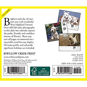 Just Westies 2021 Box Calendar (Dog Breed Calendar)
