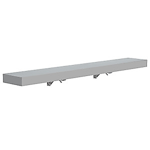 PrecisionAuto Concession Shelf 71" L x 11" W - 304 Stainless Steel Folding Serving Shelf, Wall Mount Shelving, Ideal for Food Truck, Grill Area, BBQ Table, Restaurant