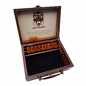 Front Porch Classics | Circa Shut the Box, Wooden 9 Number Dice Game with Case for Travel, for Adults and Kids Ages 8 and Up