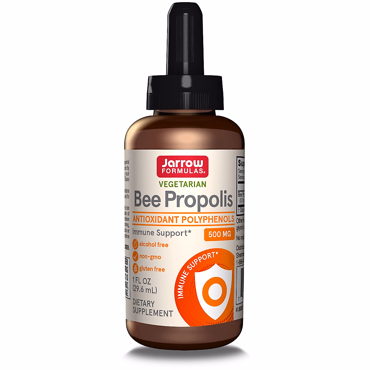 Jarrow Formulas Bee Propolis 500 mg - 1 fl oz - Alcohol-Free Liquid Extract - Immune Support Antioxidant Supplement - Immune Support - Approximately 30 Servings