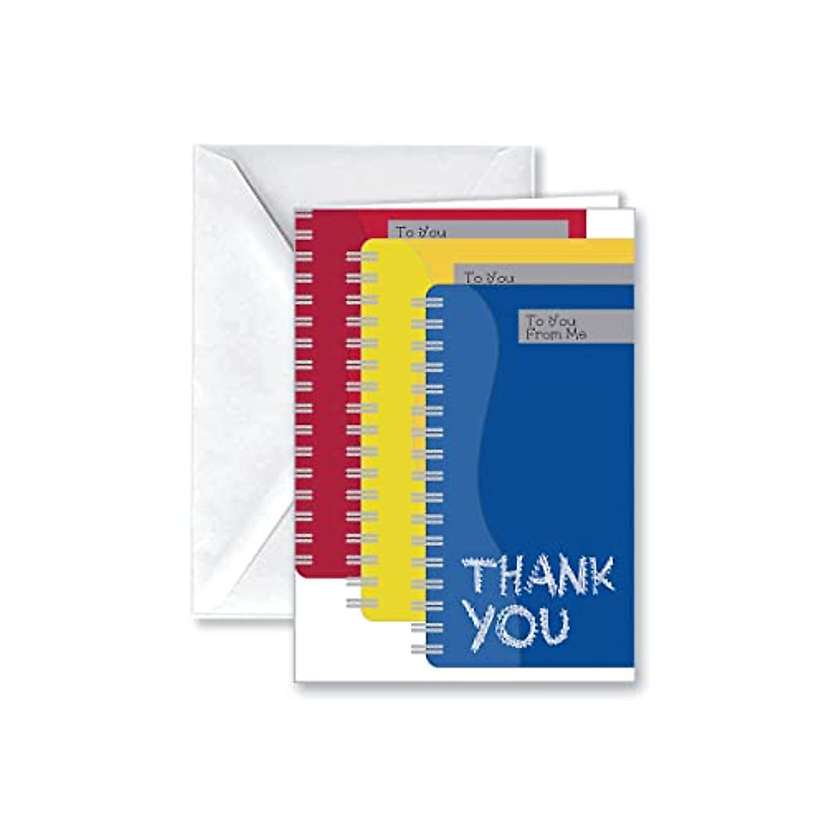 Paper Frenzy School Thank You Note Cards and White Envelopes - 25 pack