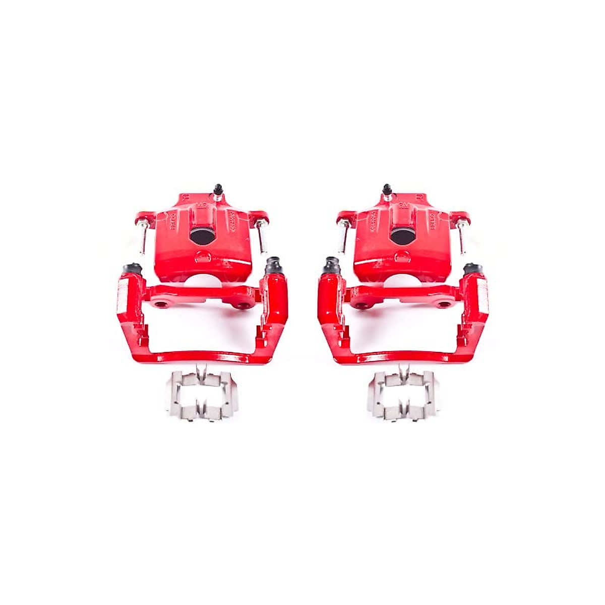 Power Stop Rear S4804 Pair of High-Temp Red Powder Coated Calipers for Rainier, SSR, Trailblazer, Trailblazer EXT, Envoy, Envoy XL, Envoy XUV, Ascender, Olds Bravada, Saab 9-7x [Model Specific]