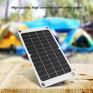 Solar Battery Charger, 12 Volt 7.8Watt Solar Trickle Charger, Waterproof Portable Power Solar Panel Battery Charger Maintainer for Car Automotive Boat Marine Motorcycle RV Trailer