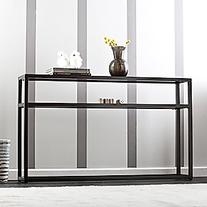 SEI Furniture Baldrick Narrow Console Table, 50.25 in x 10 in x 30.25 in, Black