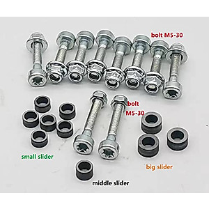 Kerlista,1 Set of Hedge Trimmer Blade Slider,Bolt and Nut fits for Stihl HS81 HS86 HS82 HS87 HSA94 Hedge Cutter , Hedge Trimmer