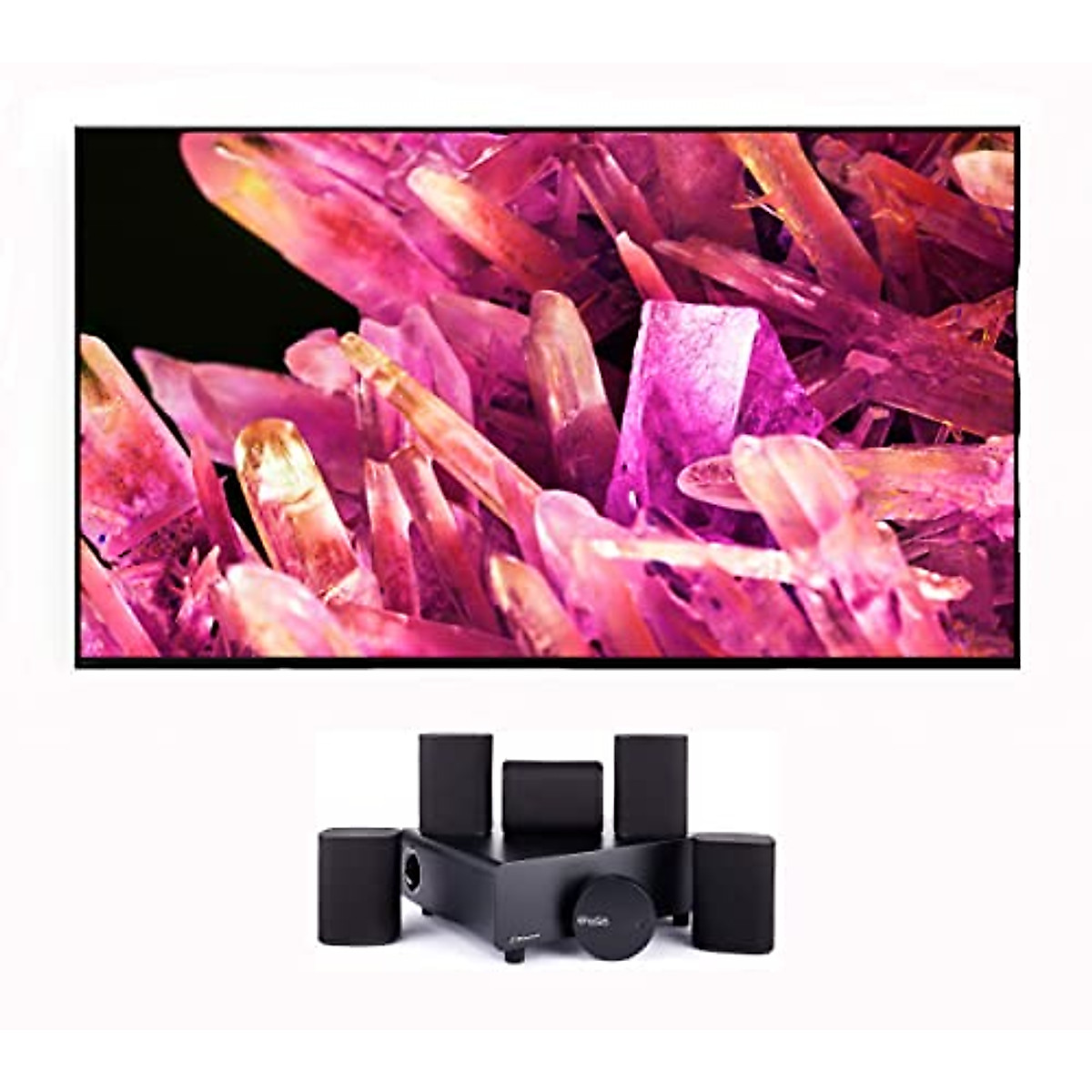 Sony XR65X90K 65" 4K Smart BRAVIA XR HDR Full Array LED TV with a Platin MILAN-5-1-SOUNDSEND 5.1 Immersive Cinema-Style Sound System (2022)