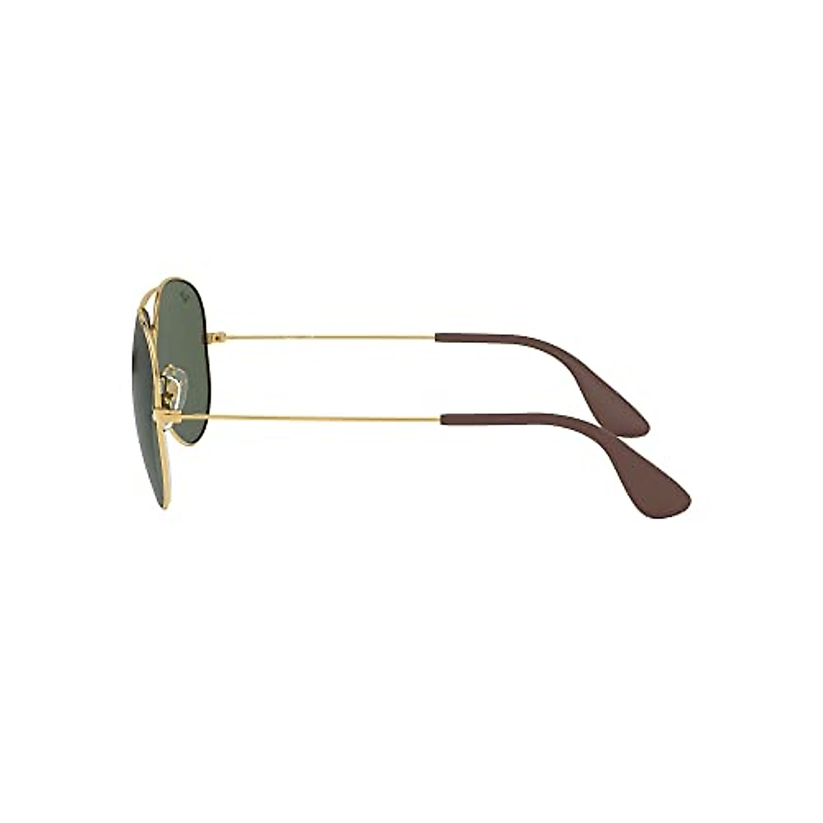 Ray-Ban RB3558 Aviator Sunglasses, Gold/Dark Green, 58 mm