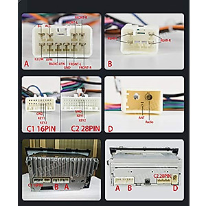 Dasaita Car Stereo Wiring Harness Cable fit Dasaita Car Radio Head Unit,DYX004 Radio Wire Harness for Toyota Corolla Camry Prado RAV4 Hilux Factory Radio Cable SWC