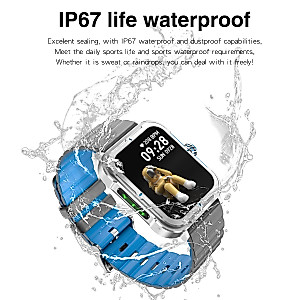 Desong Smart Watch(Call Receive/Dial), Fitness Tracker with Heart Rate/Sleep Monitor,1.83'' Full Touch Screen Smartwatch Compatible Android and iOS Phones,2022 Smartwatches for Men Women