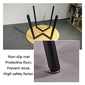 Office Conference Table Small Meeting Room Table, Office Reception Round Table Simple Kitchen Dining Table 90cm1 Table 4 Chairs Living Room Table and Chair Combination Home Bedroom ( Color : Yellow )