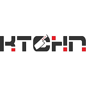 KTCHN Meat Cleaver v1.0-7-Inch Carbon Steel Hand-Forged Blade - Ergonomic Wood Handle - Unique Professional Butcher Knife Design - Chop Meat and Bones with Ease