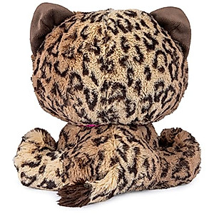 GUND P.Lushes Designer Fashion Pets Sadie Spotson Leopard Cat Plush, Premium Stuffed Animal, Black and Pink, 9”