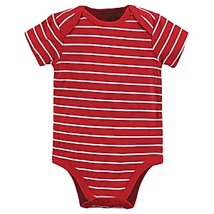 Hudson Baby baby boys Cotton Bodysuits and Toddler T Shirt Set, Valentine Heartbreaker, 0-3 Months US