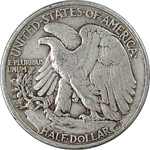1943 Liberty Walking Half Dollar VF Very Fine 90% Silver 50c US Coin Collectible