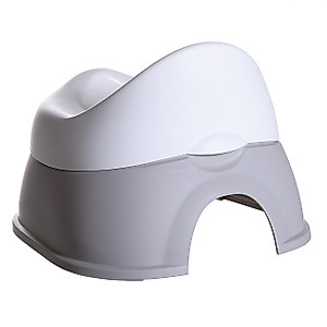 Dreambaby EZY-Potty Toilet Trainer Seat - with Splash Guard & Removable Bowl - Grey - Model L695