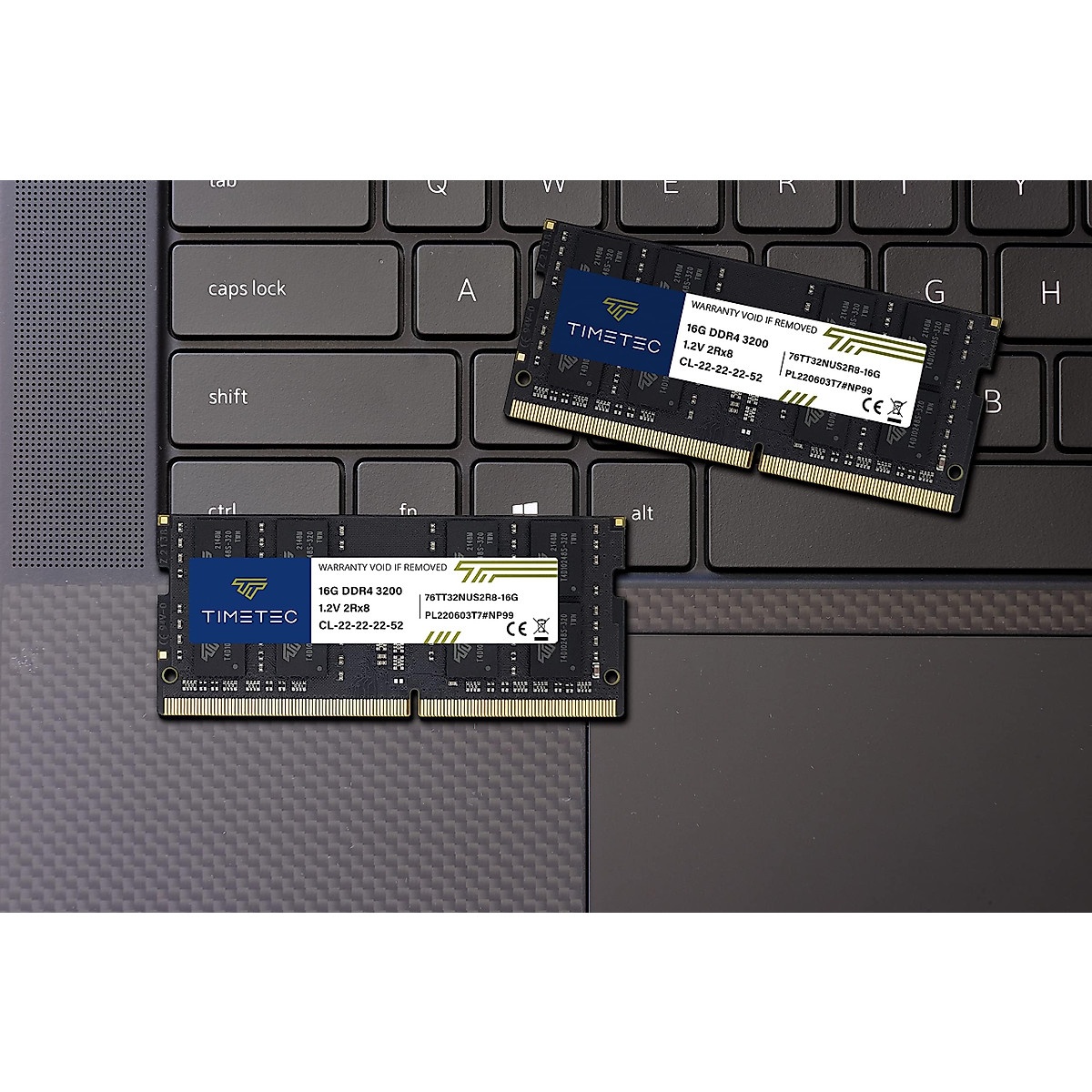 Timetec 32GB KIT(2x16GB) DDR4 3200MHz (or 2933MHz or 2666MHz) PC4-25600 Non-ECC Unbuffered 1.2V CL22 2Rx8 Dual Rank 260 Pin SODIMM Laptop Notebook PC Computer Memory RAM Module Upgrade