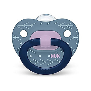 NUK Orthodontic Pacifiers, Boy, Blue, 18-36 Month (Pack of 2)