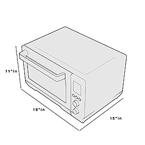 GE Convection Toaster Oven | Quartz Heating Technology | Large Capacity Toaster Oven Complete With 7 Cook Modes & Oven Accessories | Countertop Kitchen Essentials | 1500 Watts | Stainless Steel
