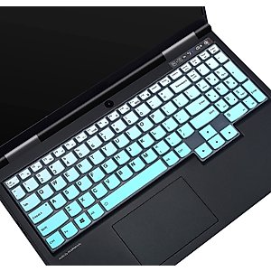 Keyboard Cover for 2023 Lenovo LOQ 15.6" 16"/Legion 7 7i 16ITHg6/Legion Pro 7 7i Gen 8,Lenovo Legion 5 Pro/Legion 7 7i Slim 15,Lenovo Legion 5 5i 5p 5pi 15.6" 17.3" Gaming Laptop Skin-Gradual Mint