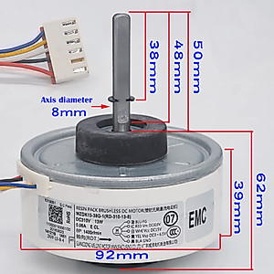 Air Conditioner Indoor Motor WZDK13-38G-1(RD-310-13-8) 13W DC Brushless Fan Motor for Home